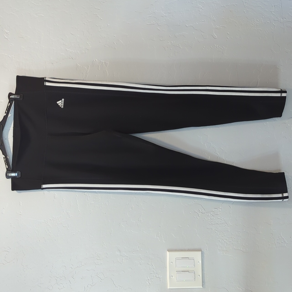 Adidas Aero Ready High Rise Stripe Athletic Leggings - Gem